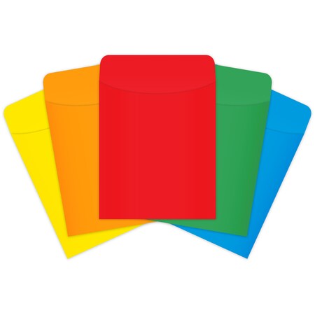 Top Notch Teacher Products Peel And Stick Pockets, Primary Colors, PK375 TNT4019 | Zoro
